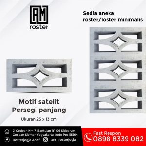 Roster Motif Satelit Persegi Panjang - Am Roster