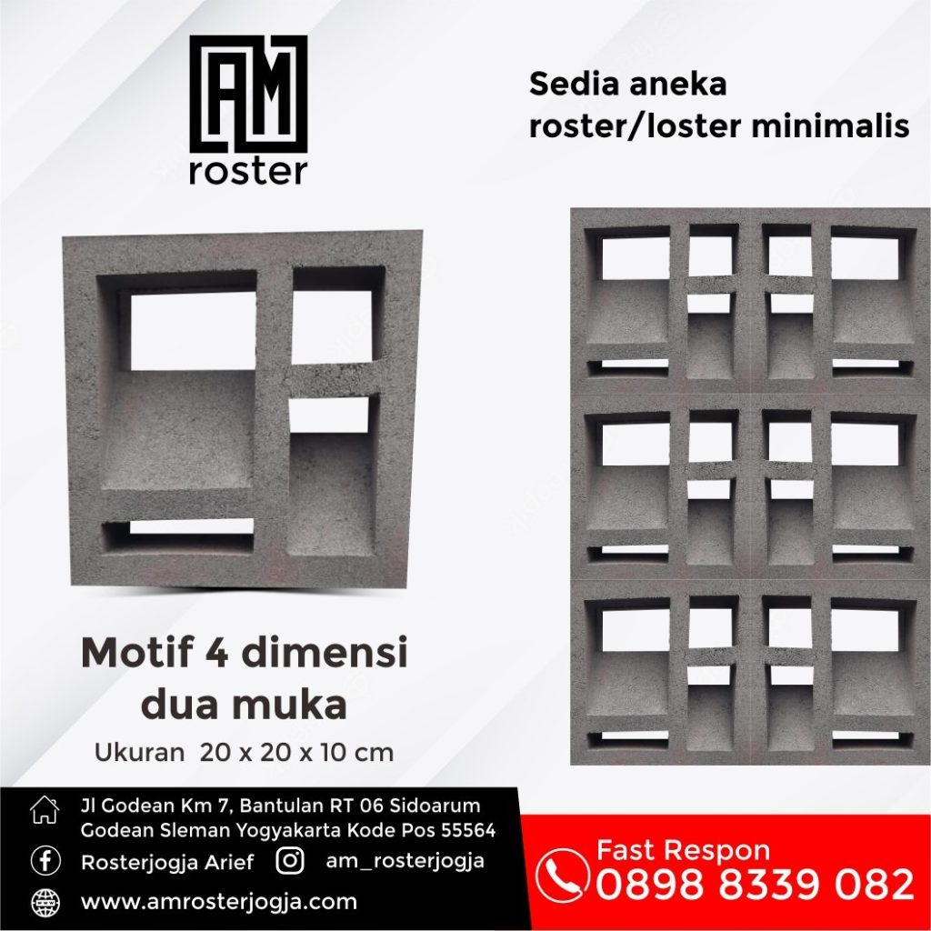 Motif 4 Dimensi Dua Muka - Am Roster